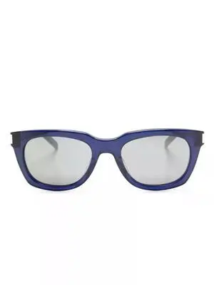 Saint Laurent Sl 582 Square-frame Sunglasses - Blue