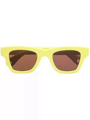 Jacquemus Square-frame Tinted Sunglasses - Yellow