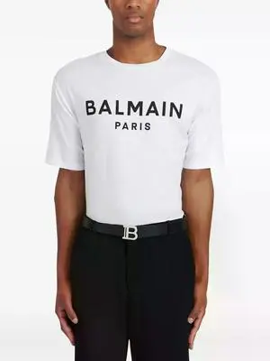 Balmain Leather B-buckle Belt