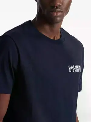 Balmain Logo-print T-shirt - Blue