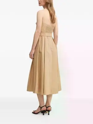 GAUDI Belted Zip Midi Dress