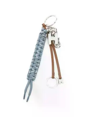 Hogan Braided Leather Keyring