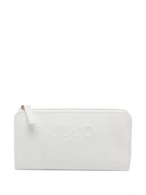 Liu Jo Large Embossed Logo Wallet - White