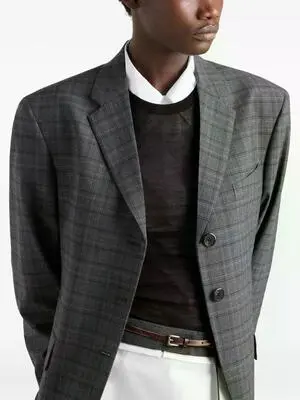 Prada Cashmere And Silk Crew-neck Sweater - Brown