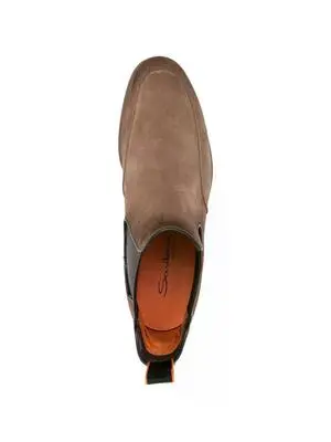Santoni Elastic-panel Boots - Brown