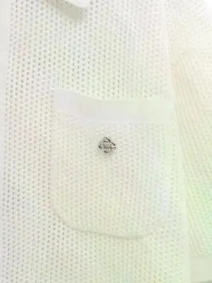 Casablanca White Short-sleeve Mesh Shirt