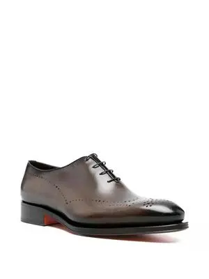 Santoni Perforated Oxford Shoes