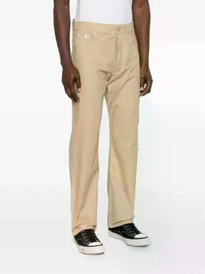 Moschino Logo-detail Trousers - Neutrals