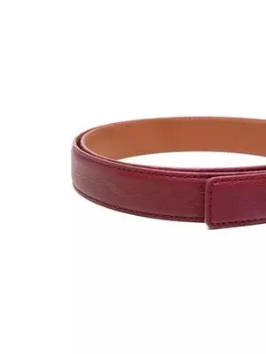 Santoni Leather Belt - Red