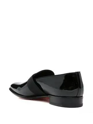 Santoni Leather Strap Loafers