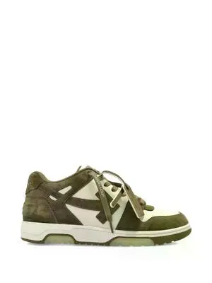 Off-White Out Of Office Arrows Suede Sneakers - Green