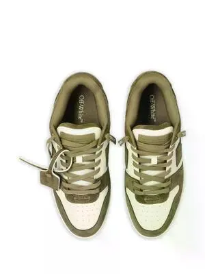 Off-White Out Of Office Arrows Suede Sneakers - Green
