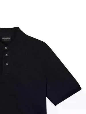 Emporio Armani Textured Polo Shirt