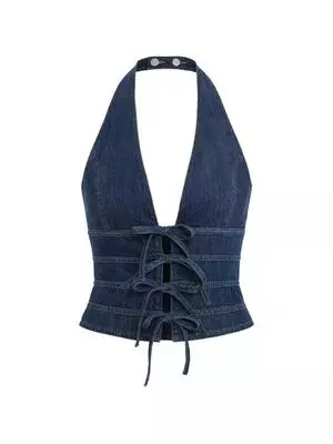 REFORMATION Halter Top With Tie Detail