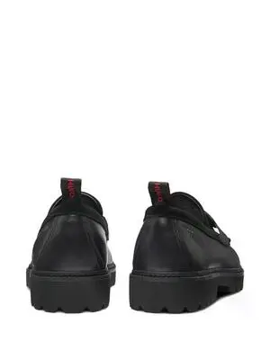 Hugo Panelled Leather Loafers