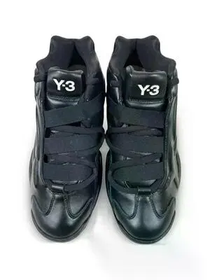 Y3 Megaball Leather Sneakers