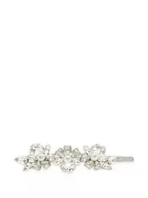 Simone Rocha Heartbloom Floral Hair Clip - Silver