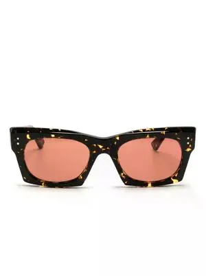 Marni Oval-frame Sunglasses - Brown