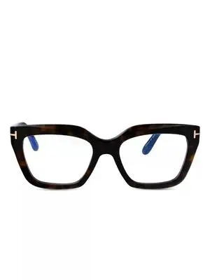TOM FORD Tortoiseshell Butterfly Glasses - Brown
