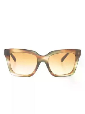 Dolce & Gabbana Logo-print Cat-eye Sunglasses - Brown