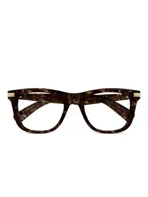 CARTIER Square-frame Tortoiseshell Glasses - Brown