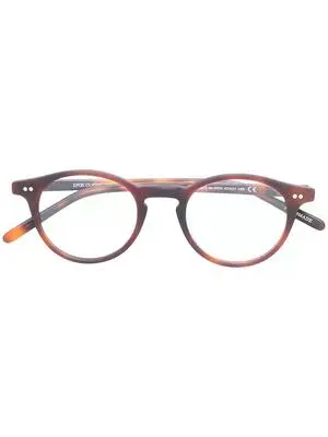 EPOS Acetate Round Frame Eyeglasses - Brown
