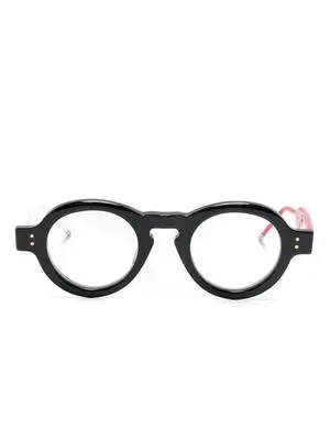 Thom Browne Round-frame Glasses - Black