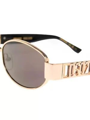 Dsquared2 Logo Oval-frame Sunglasses