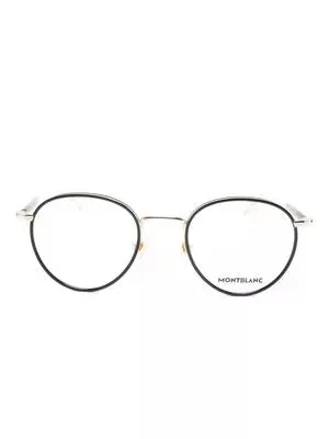 Montblanc Round Frame Eyeglasses - Gold