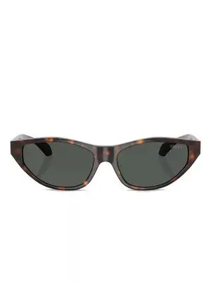 Versace Medusa-motif Cat-eye Sunglasses - Brown