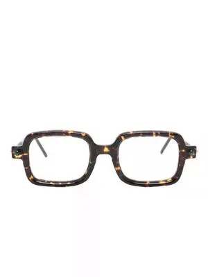 KUBORAUM Maske P2 Square-frame Glasses - Brown