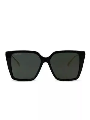 Gucci Pearl-embellished Square-frame Sunglasses - Black