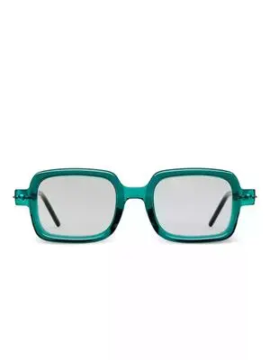 KUBORAUM P2 Rectangle-frame Glasses - Green