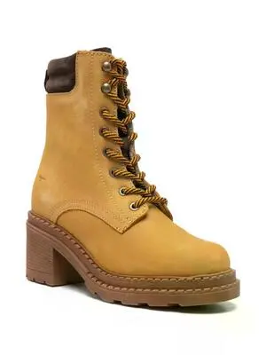 TAMARIS 70mm Leather Block-heel Boots