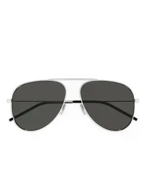Saint Laurent Pilot-frame Sunglasses - Silver
