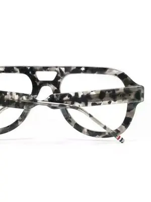 Thom Browne Pilot-frame Glasses - Grey