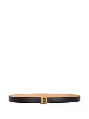 Balmain Leather B-buckle Belt - Black