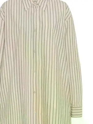 THE ROW Chihiro Striped Shirt Dress - Neutrals