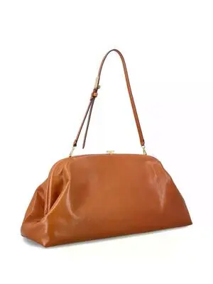 Alberta Ferretti Top-handle Leather Clutch - Brown