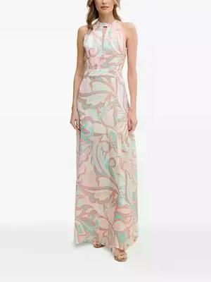 GAUDI Printed Halterneck Maxi Dress
