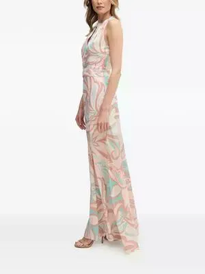 GAUDI Printed Halterneck Maxi Dress