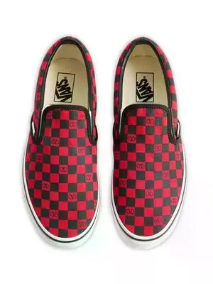 VANS X Valentino Checked Sneakers - Red
