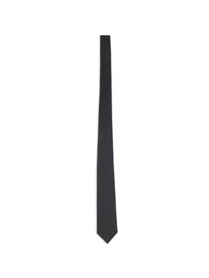 Tagliatore Pointed Tip Tie - Black