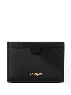Balmain Leather Card Holder - Black