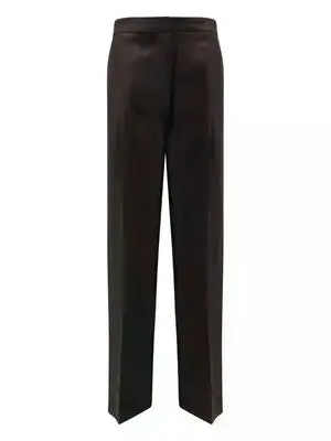 LARDINI Flat-front Straight Leg Trousers