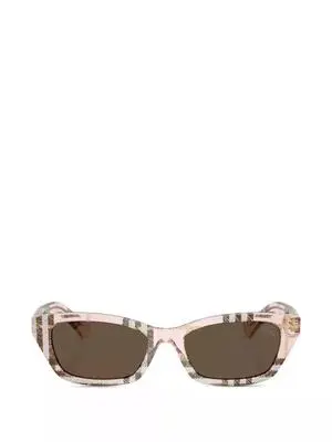 Burberry Checked Cat-eye Sunglasses - Pink