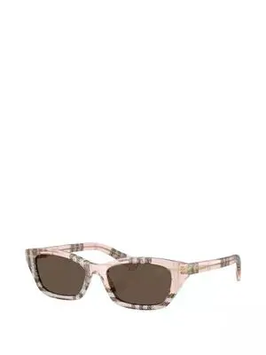 Burberry Checked Cat-eye Sunglasses