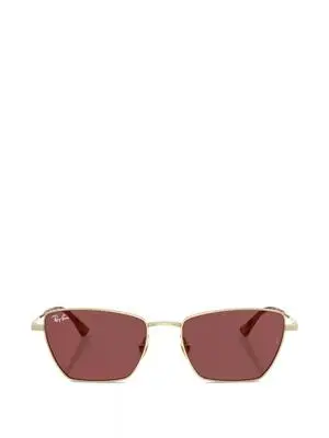 Ray-ban Irregular Frame Sunglasses - Gold