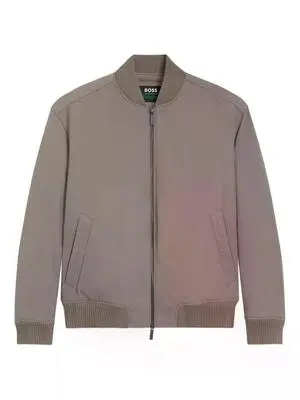 BOSS X Aston Martin Bomber Jacket In Water-repellent Twill - Grey