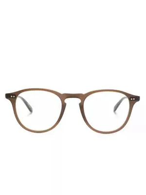 Garrett Leight Hampton Round-frame Glasses - Brown